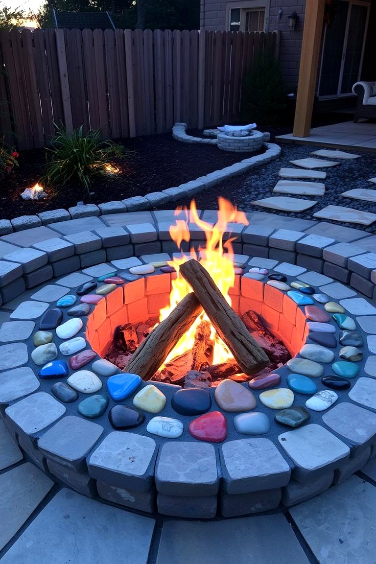 22 Stone Fire Pit Ideas for Cozy Outdoor Gatherings - Lost At E Minor