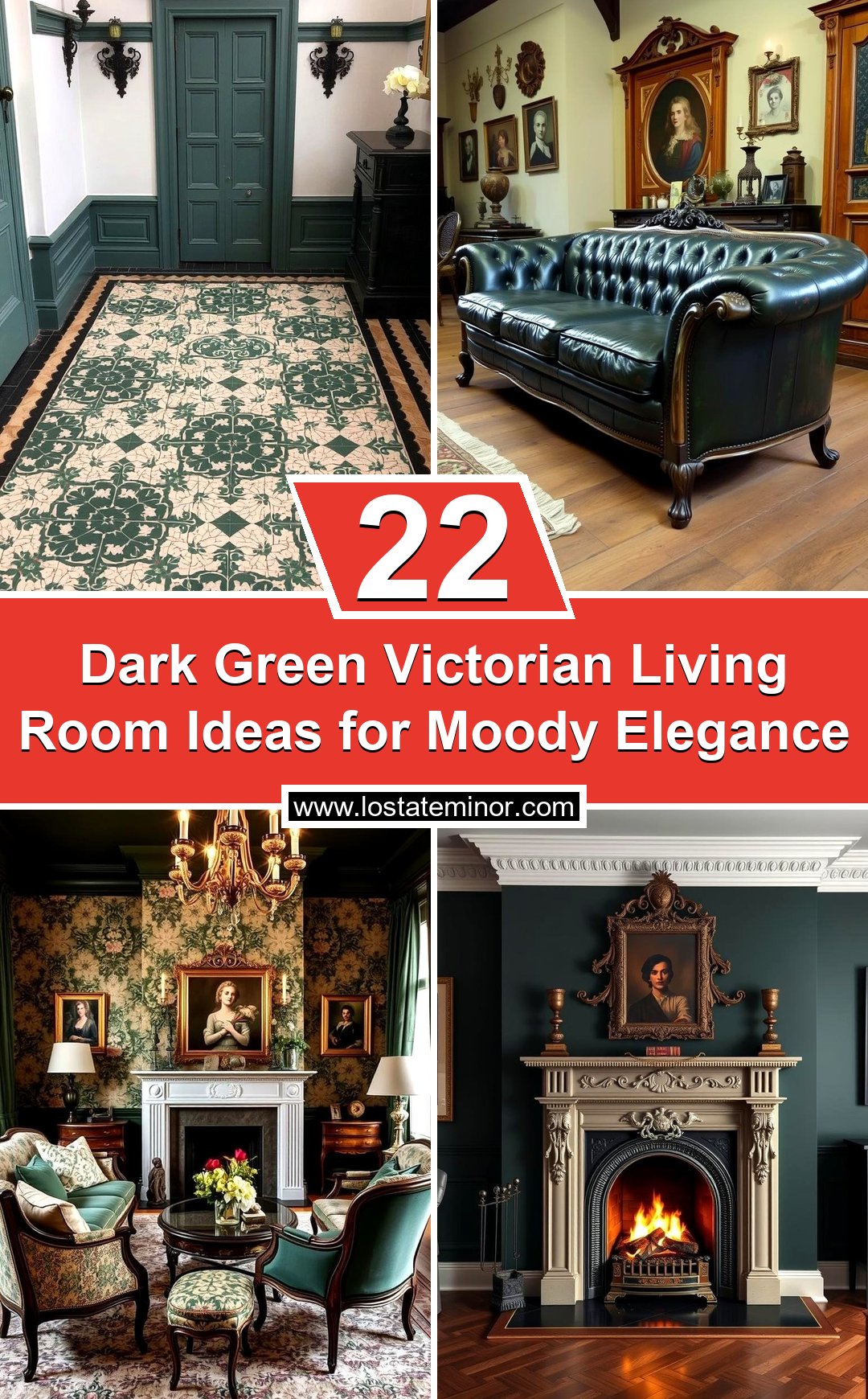 22 Dark Green Victorian Living Room Ideas for Moody Elegance - Lost At ...