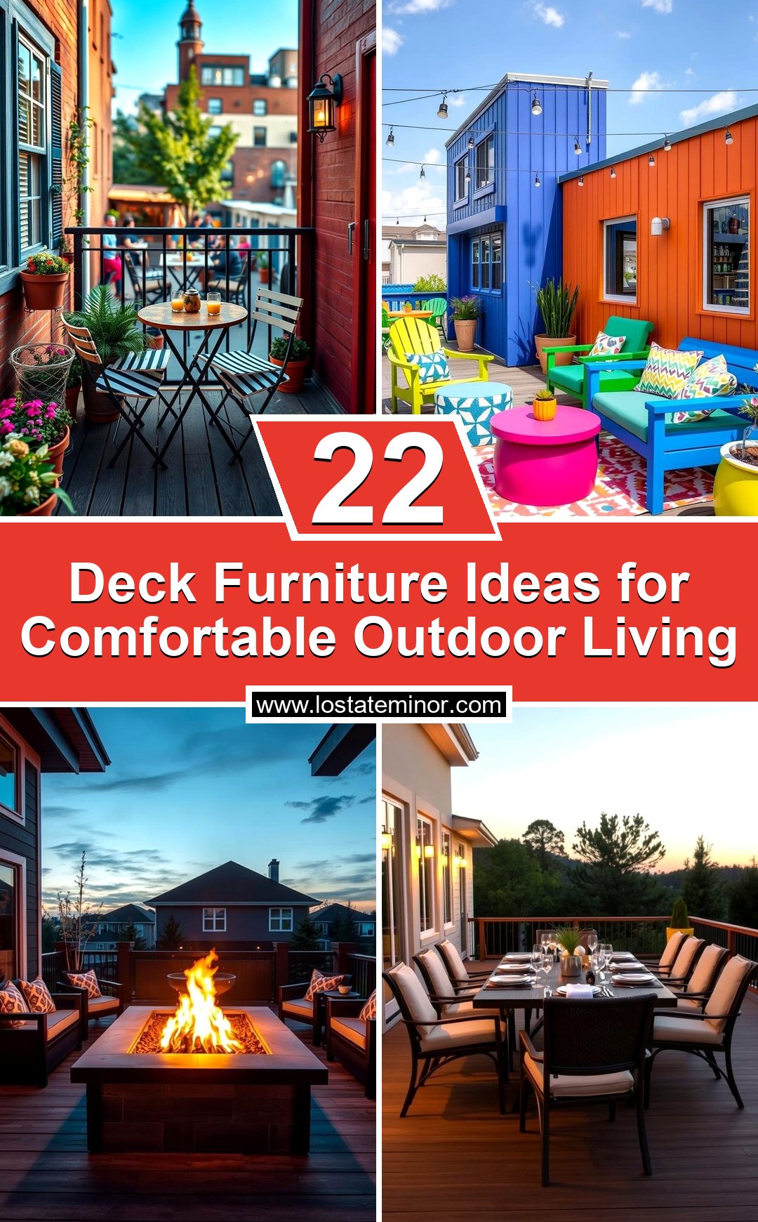 22 Deck Furniture Ideas for Comfortable Outdoor Living - Lost At E Minor