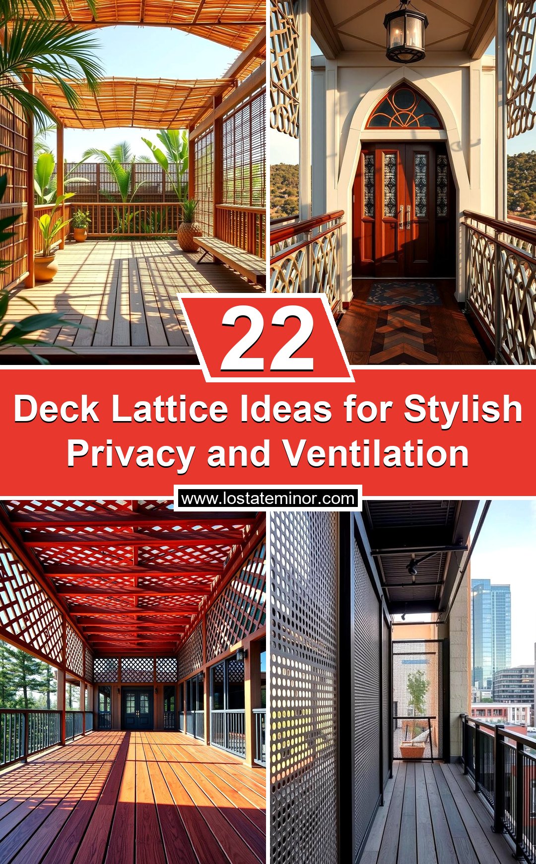 22 Deck Lattice Ideas for Stylish Privacy and Ventilation - Lost At E Minor