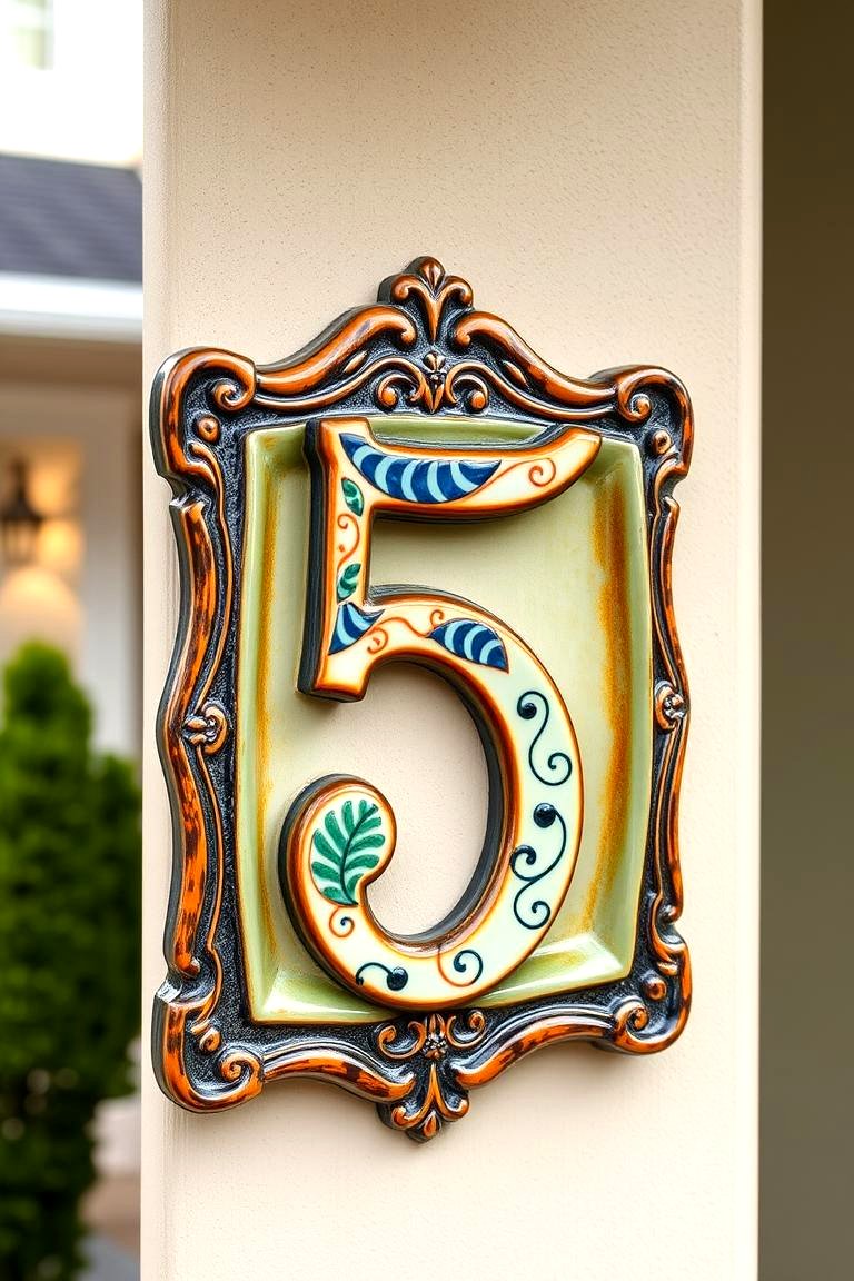 22 Creative House Number Ideas to Enhance Your Curb Appeal - Lost At E ...