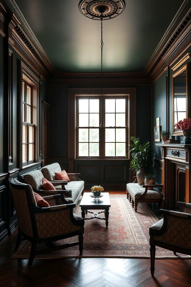 22 Dark Green Victorian Living Room Ideas for Moody Elegance - Lost At ...