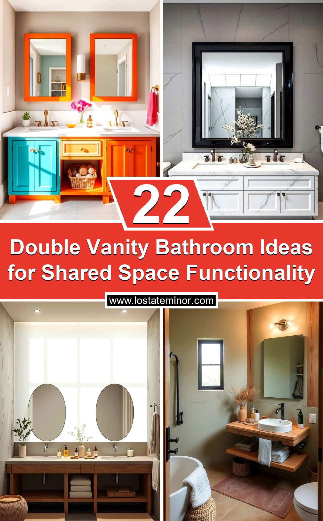 22 Double Vanity Bathroom Ideas for Shared Space Functionality - Lost At E Minor