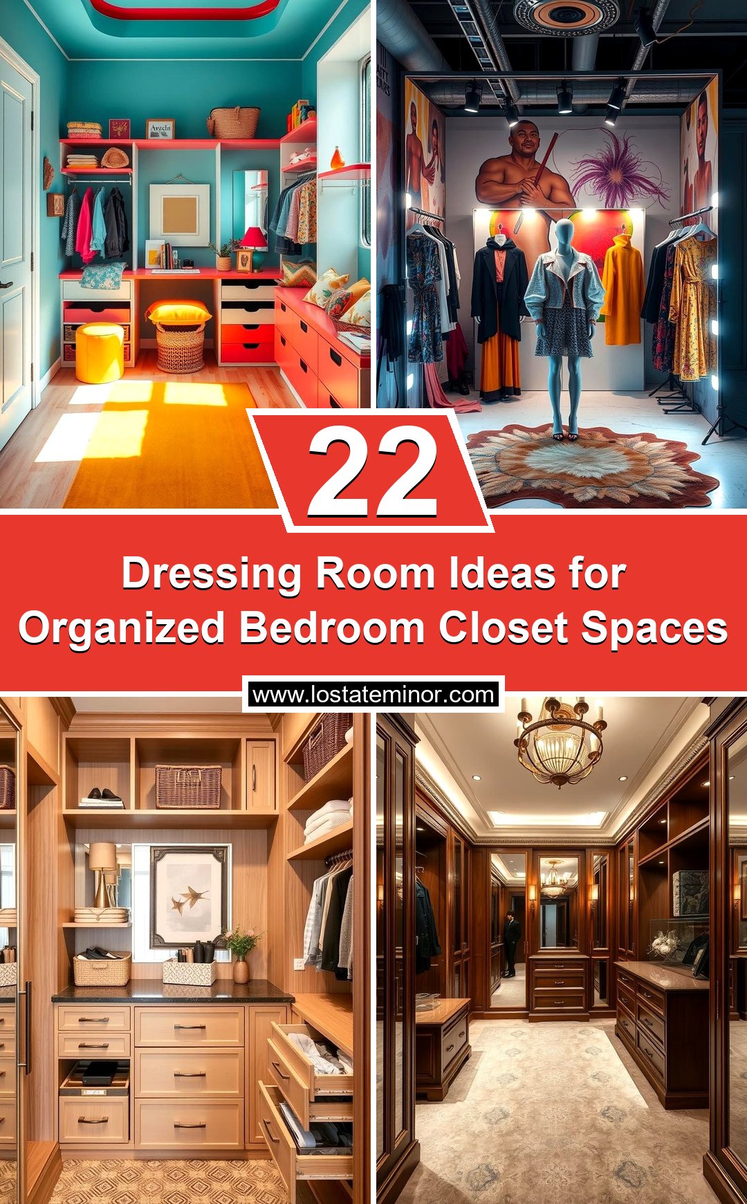 22 Dressing Room Ideas for Organized Bedroom Closet Spaces - Lost At E ...