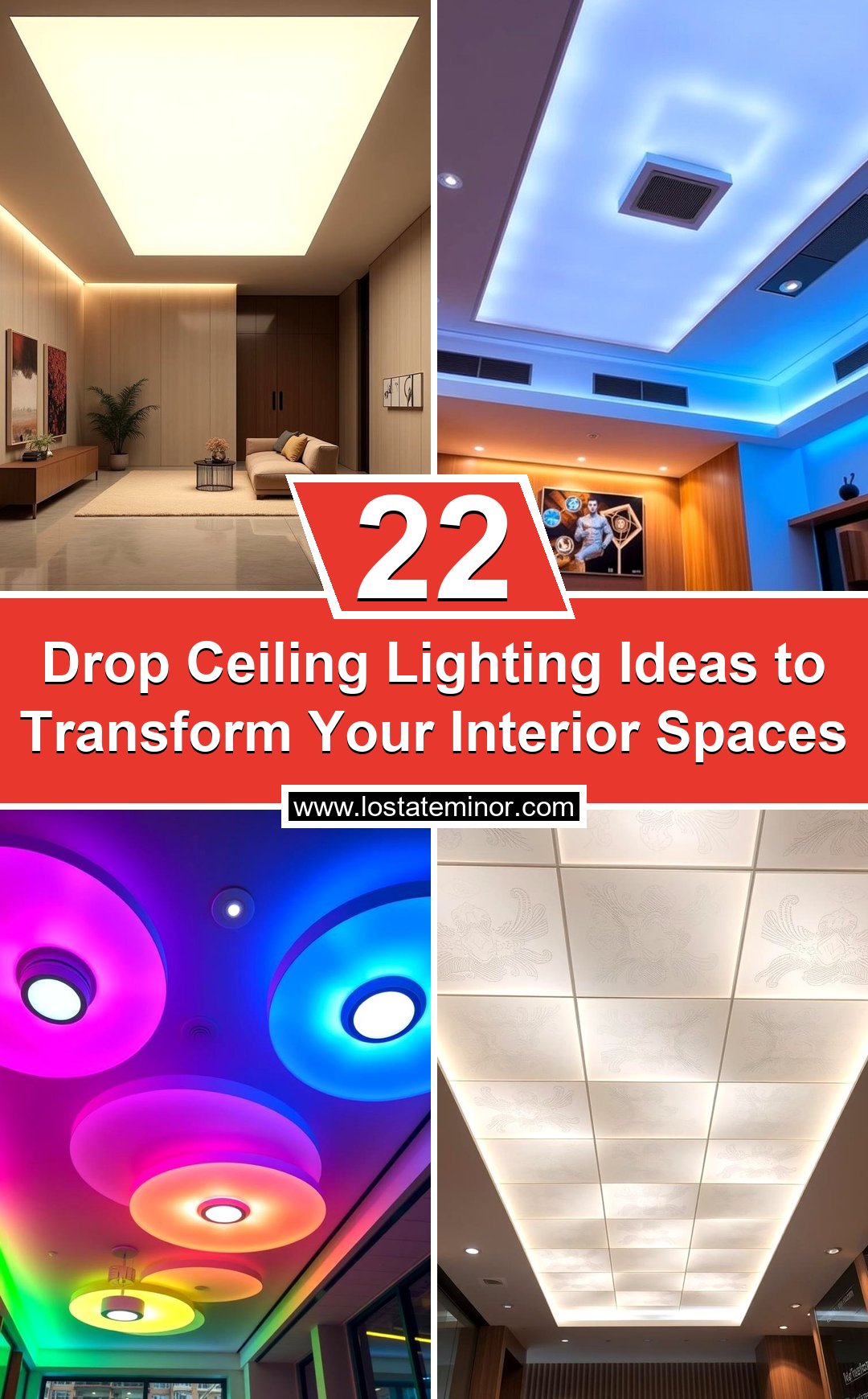 22 Drop Ceiling Lighting Ideas to Transform Your Interior Spaces - Lost ...