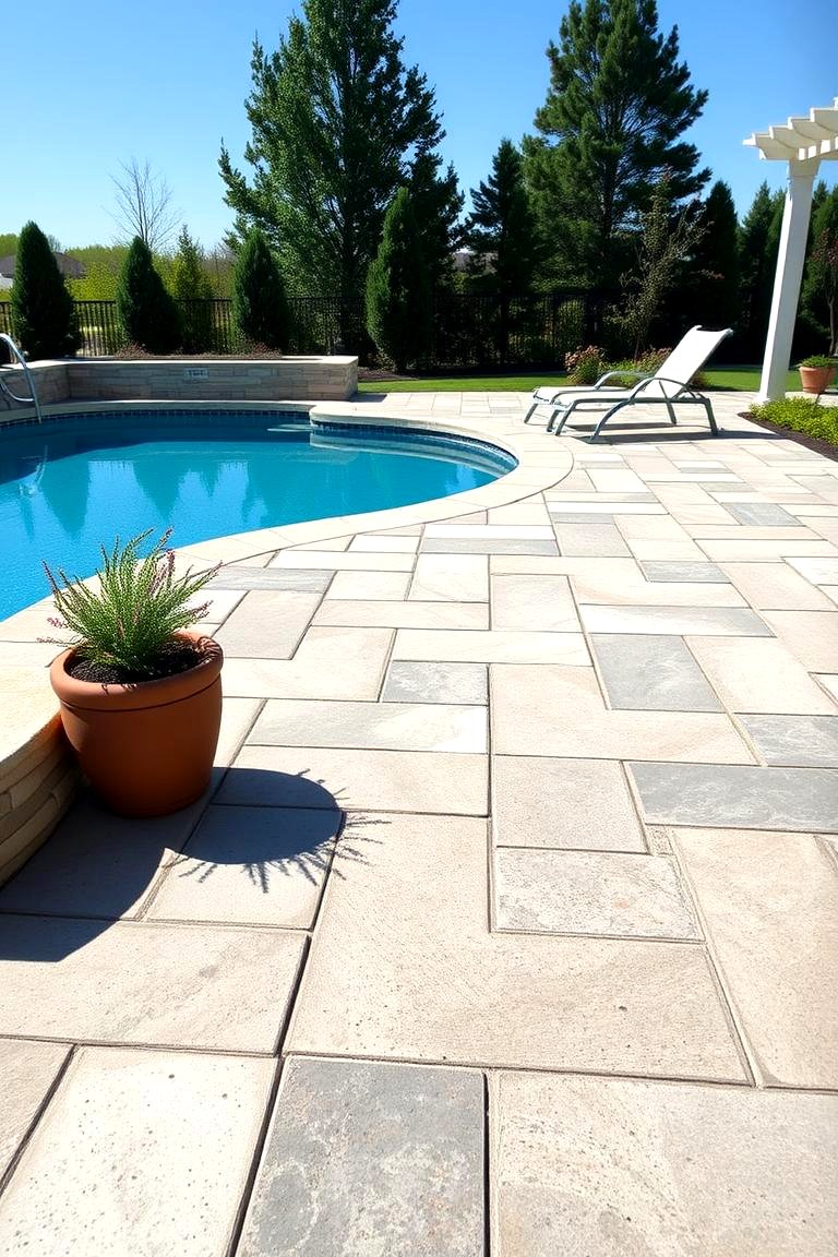 22 Slip-Resistant Pavers Around Pool Ideas for Safety & Style - Lost At ...