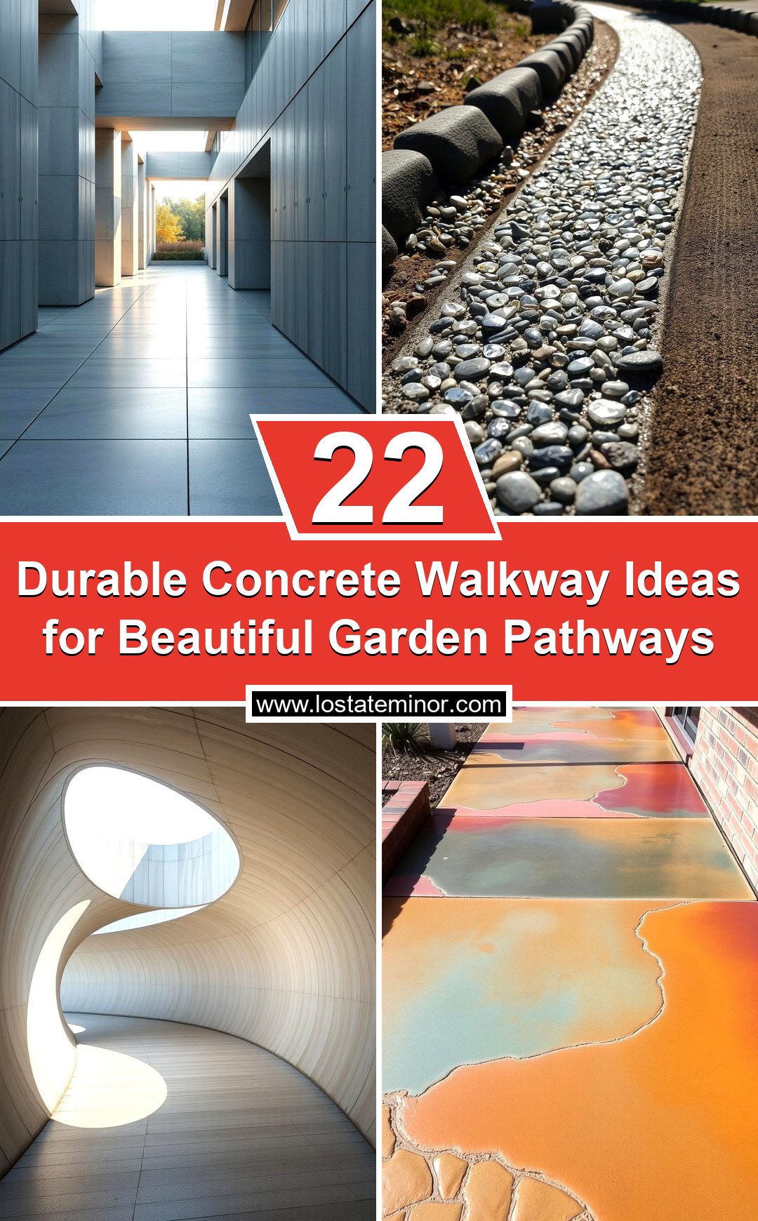 22 Durable Concrete Walkway Ideas for Beautiful Garden Pathways - Lost ...