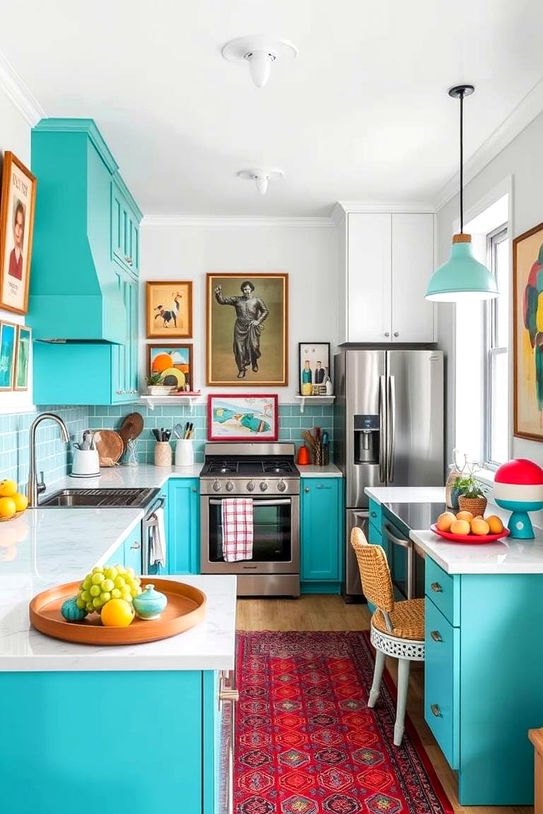 22 Fresh Teal & White Kitchen Ideas for a Crisp, Modern Look - Lost At ...