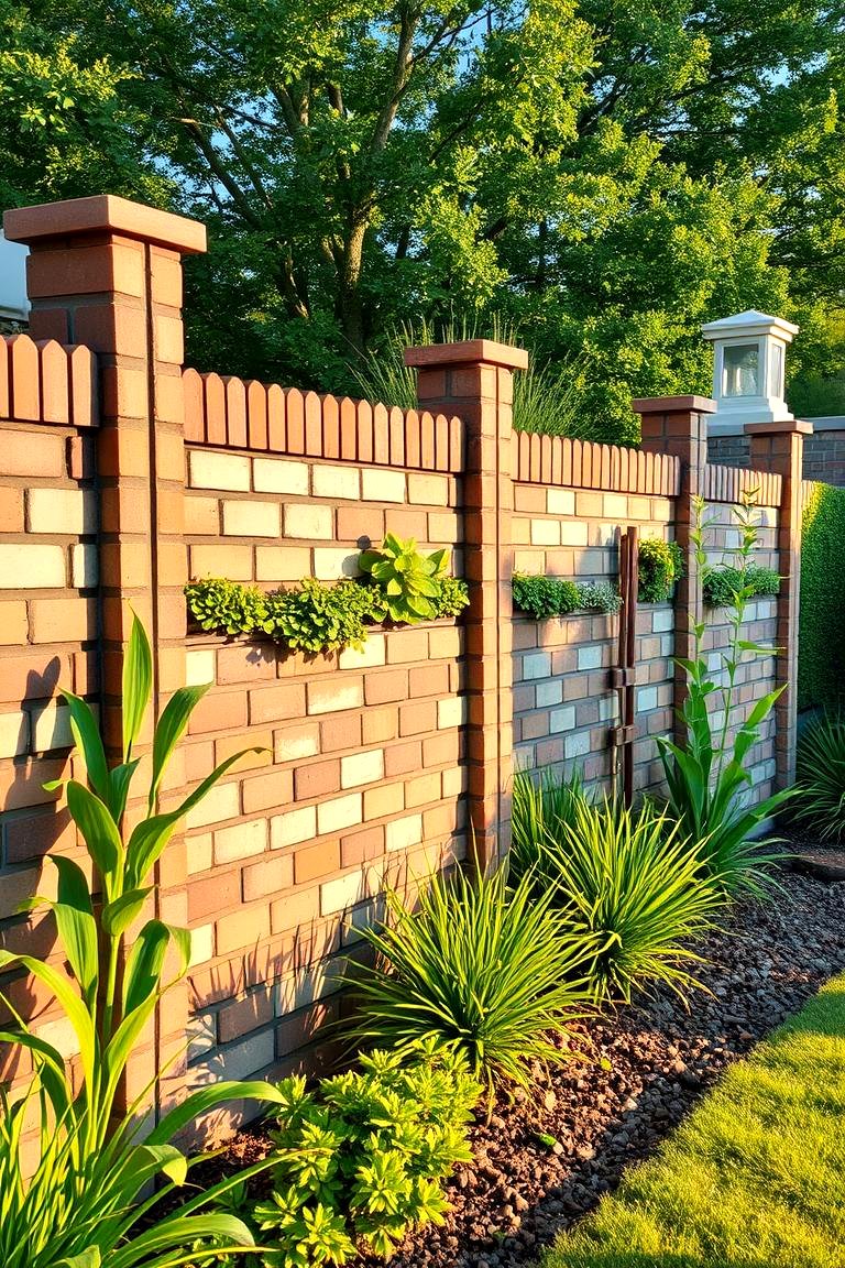 22 Brick Fence Designs for Privacy and Classic Style - Lost At E Minor
