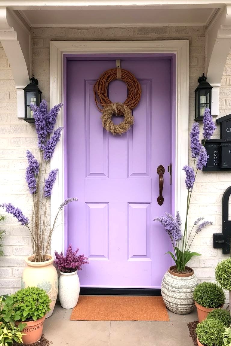 22 Lavender Front Door Designs for a Welcoming Entrance - Lost At E Minor