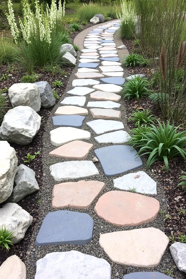 22 Stepping Stone Walkway Ideas for Charming Paths - Lost At E Minor