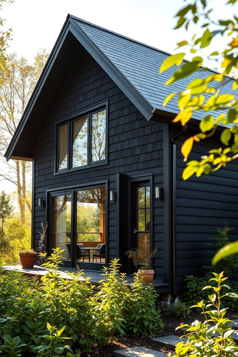 22 Black Siding House Exterior Ideas for Bold Modern Facades - Lost At ...