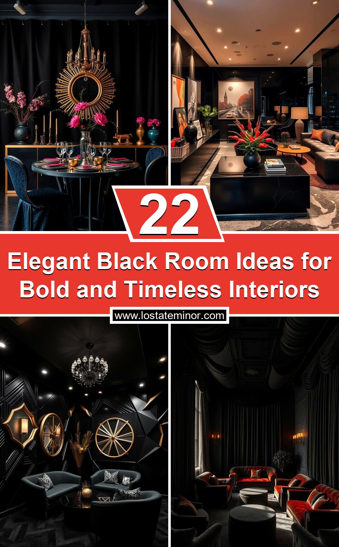 22 Elegant Black Room Ideas for Bold and Timeless Interiors - Lost At E ...