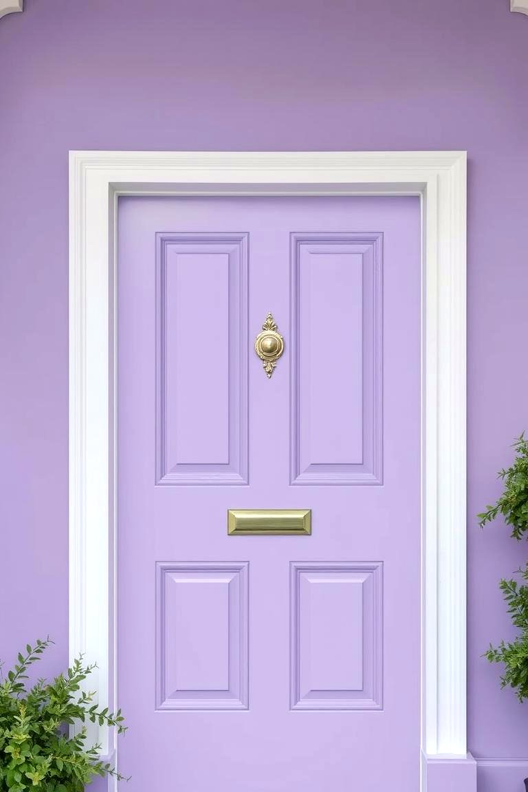 22 Lavender Front Door Designs for a Welcoming Entrance - Lost At E Minor