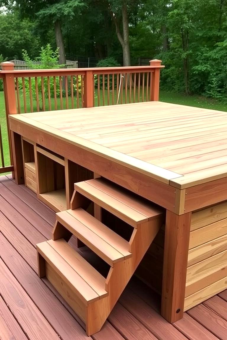 22 Built-In Deck Bench Ideas for Functional Outdoor Seating - Lost At E ...