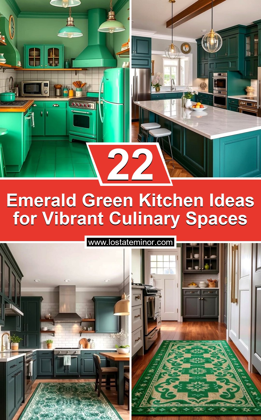22 Emerald Green Kitchen Ideas for Vibrant Culinary Spaces - Lost At E ...