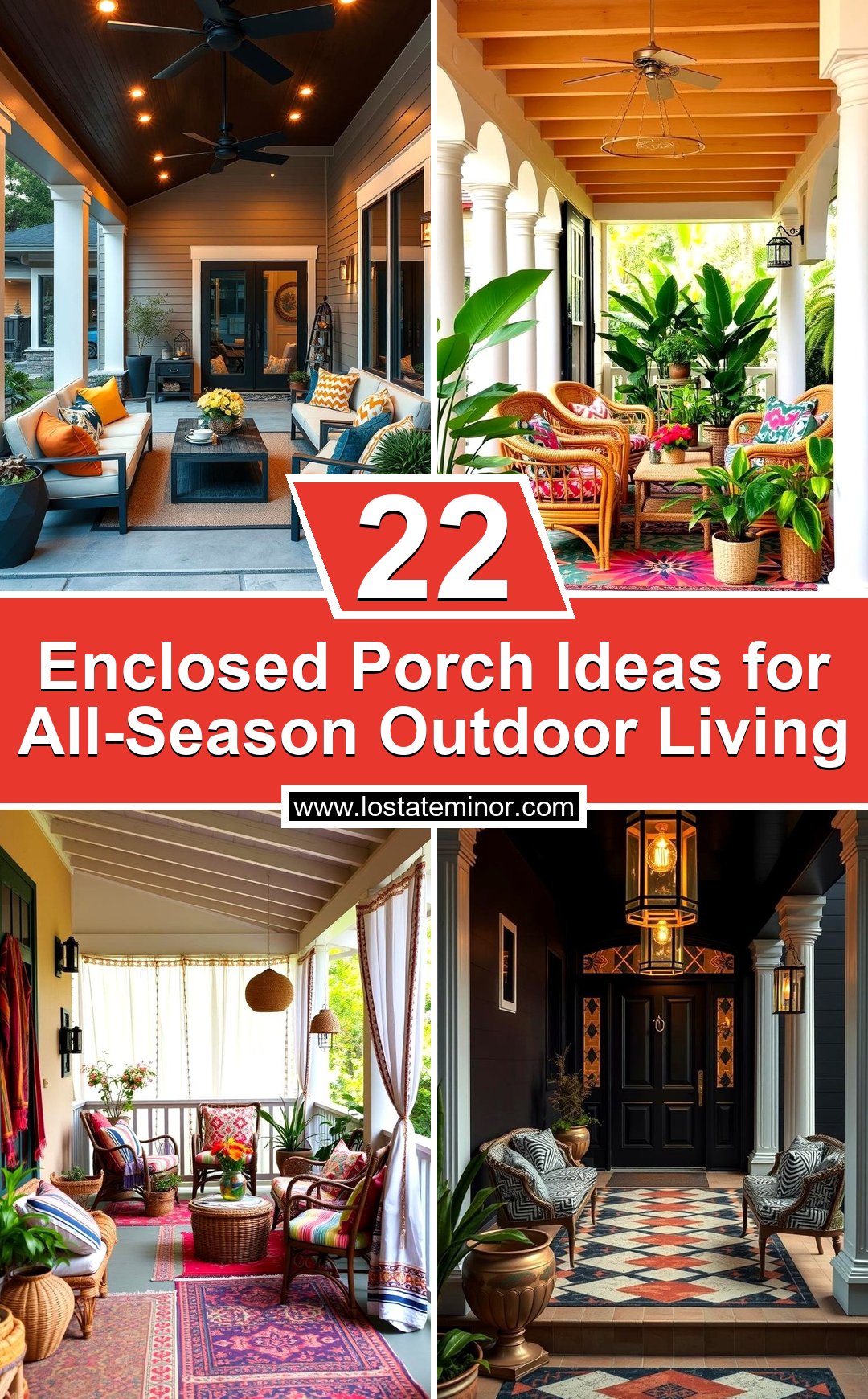22 Enclosed Porch Ideas for All-Season Outdoor Living - Lost At E Minor