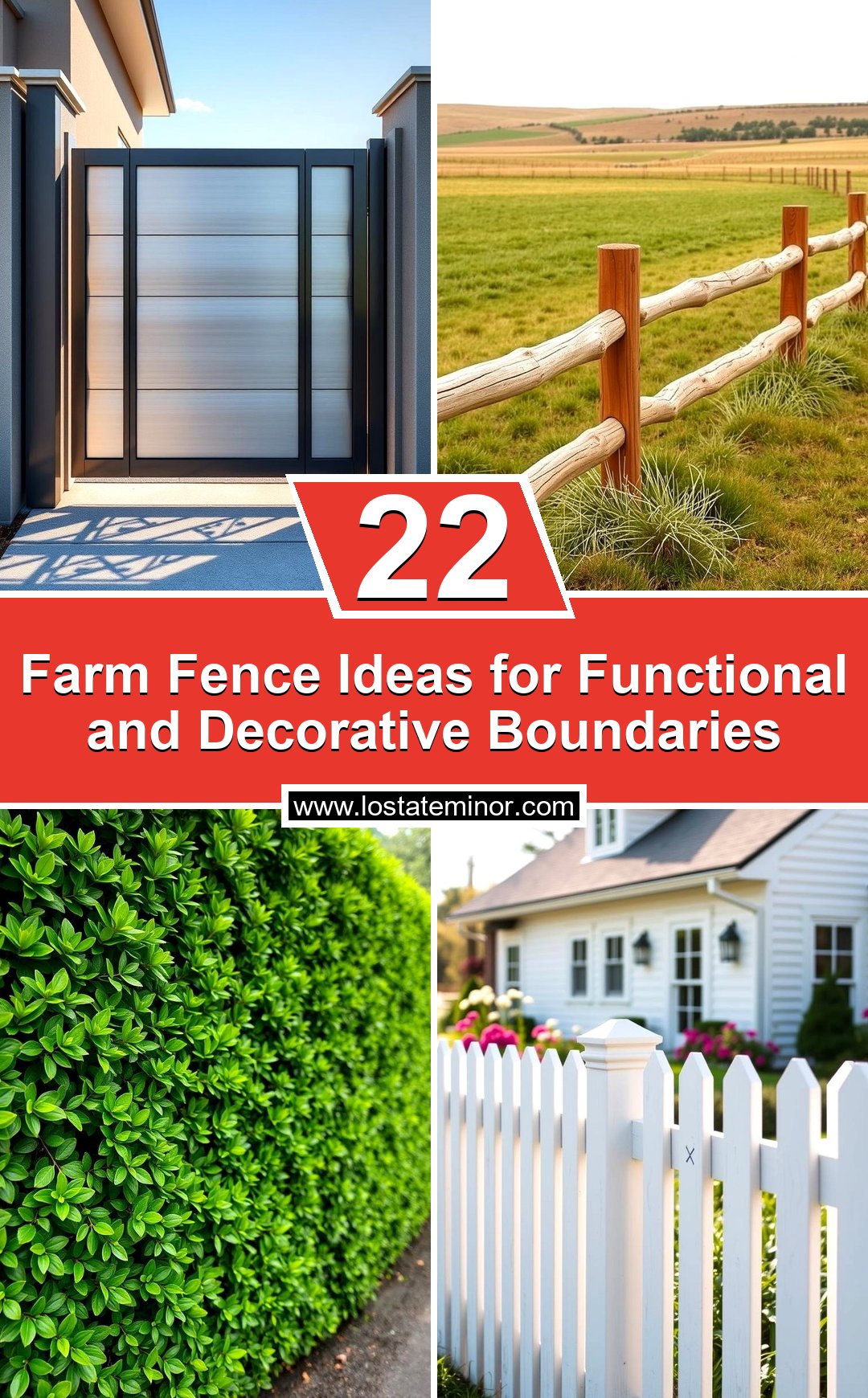 22 Farm Fence Ideas for Functional and Decorative Boundaries - Lost At ...