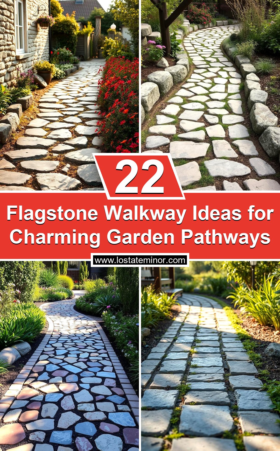 22 Flagstone Walkway Ideas for Charming Garden Pathways - Lost At E Minor