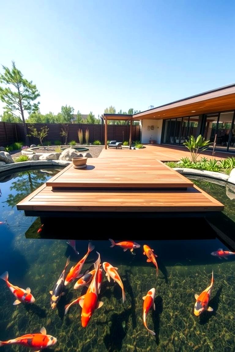 22 Tranquil Koi Pond Designs for Garden Serenity - Lost At E Minor