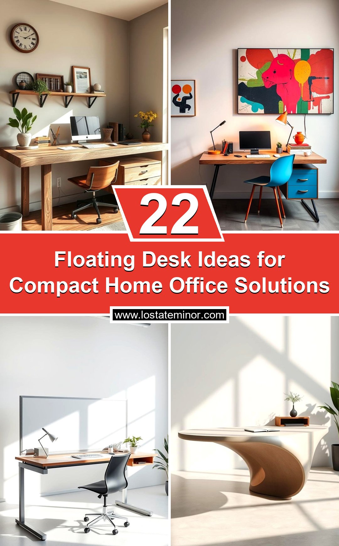 22 Floating Desk Ideas for Compact Home Office Solutions - Lost At E Minor