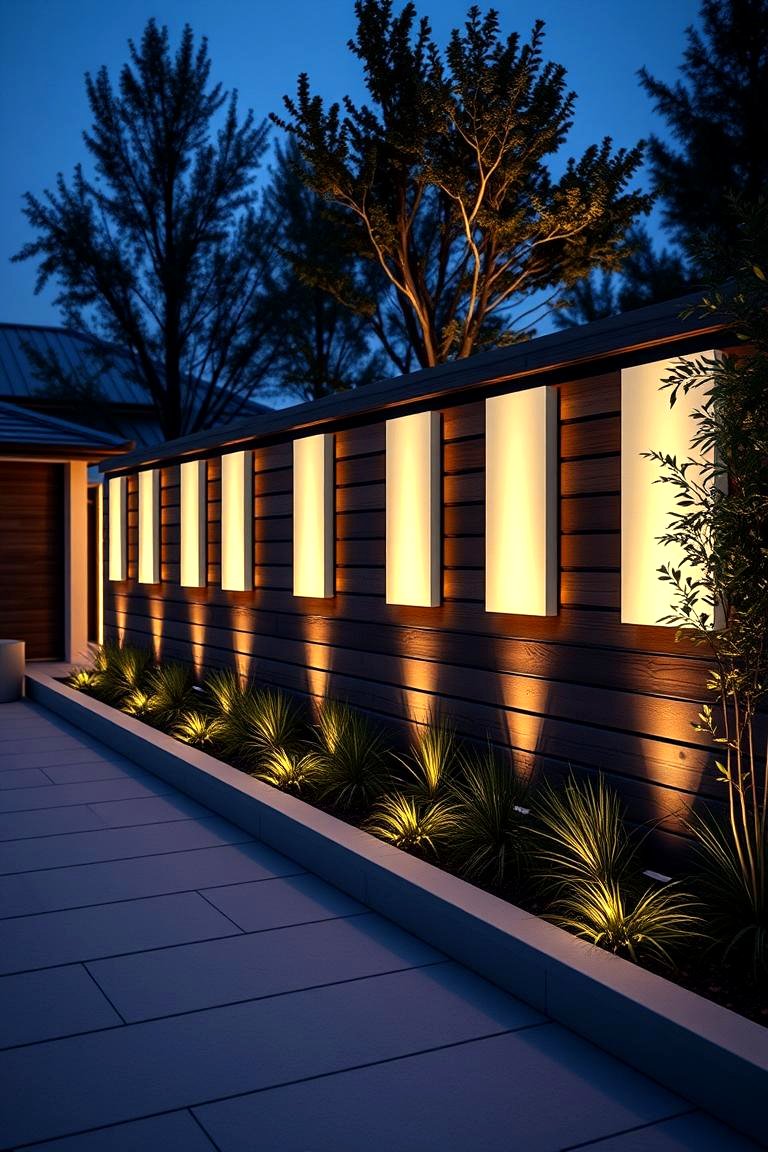 22 Fence Lighting Ideas to Illuminate Your Yard Stylishly - Lost At E Minor