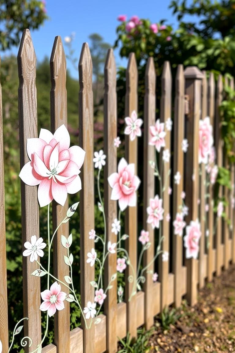 22 Unique Fence Art Ideas to Personalize Your Outdoor Space - Lost At E ...
