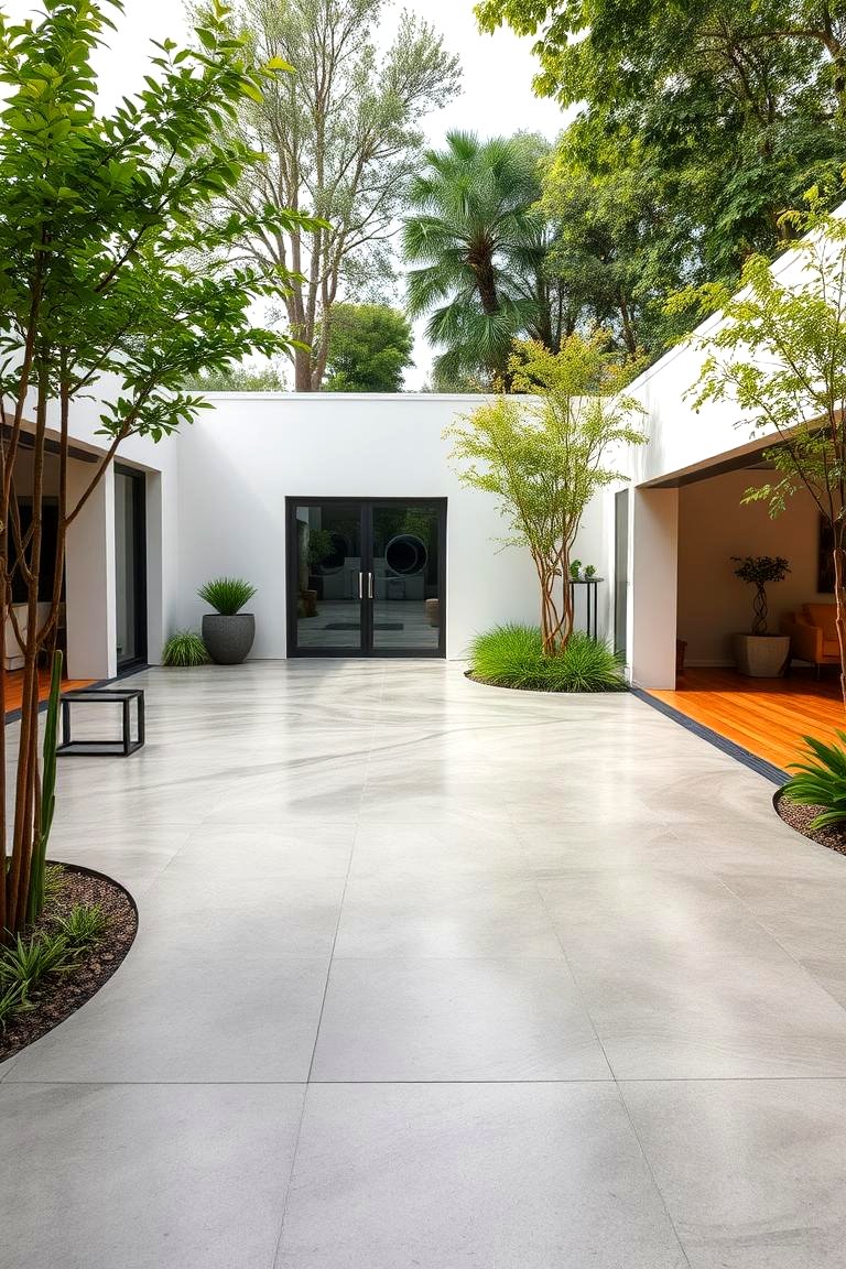 22 Concrete Garden Ideas for Modern Outdoor Landscaping - Lost At E Minor