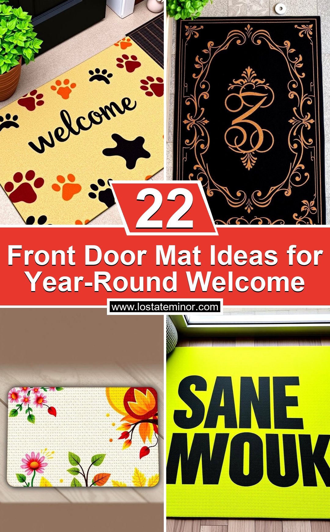 22 Front Door Mat Ideas for Year-Round Welcome - Lost At E Minor