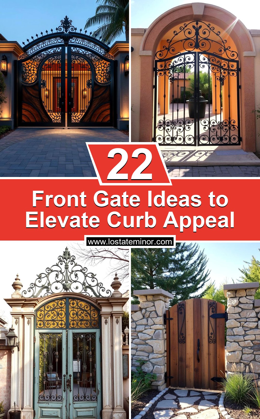 22 Front Gate Ideas to Elevate Curb Appeal - Lost At E Minor