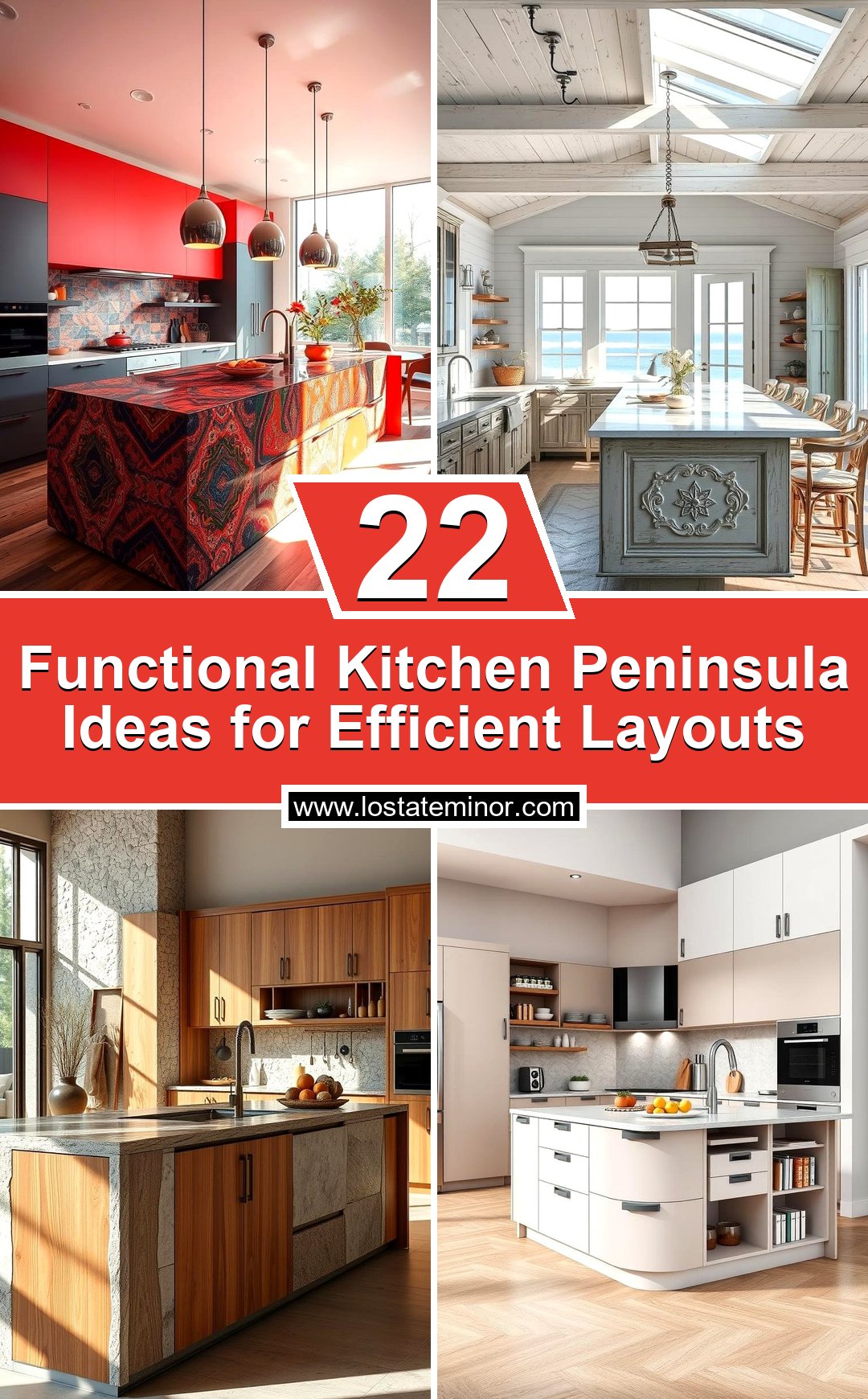 22 Functional Kitchen Peninsula Ideas for Efficient Layouts - Lost At E ...