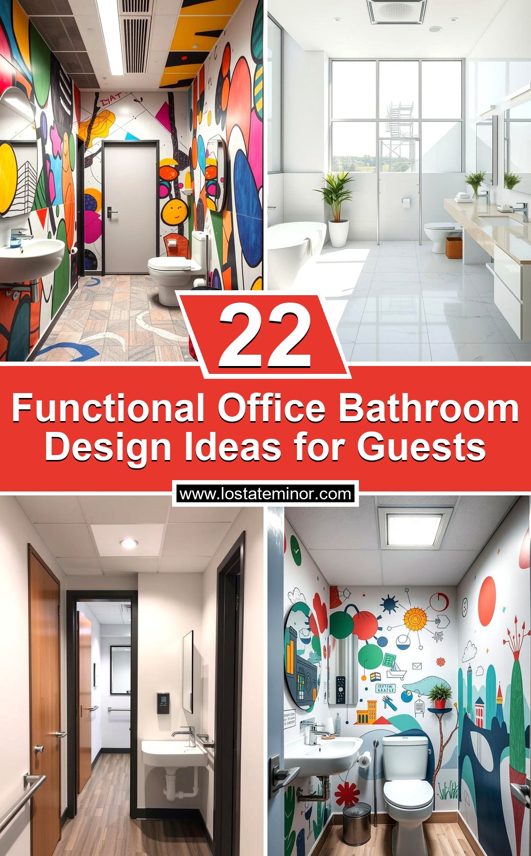 22 Functional Office Bathroom Design Ideas for Guests - Lost At E Minor