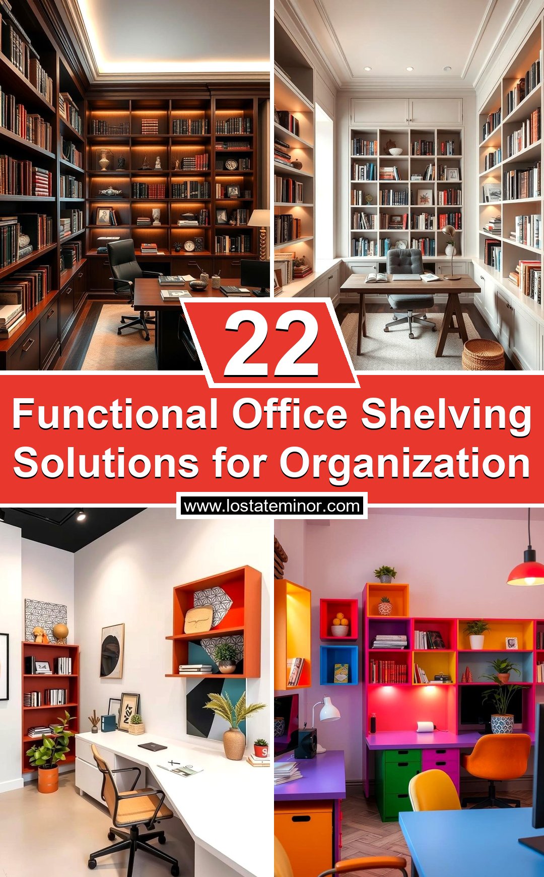 22 Functional Office Shelving Solutions for Organization - Lost At E Minor