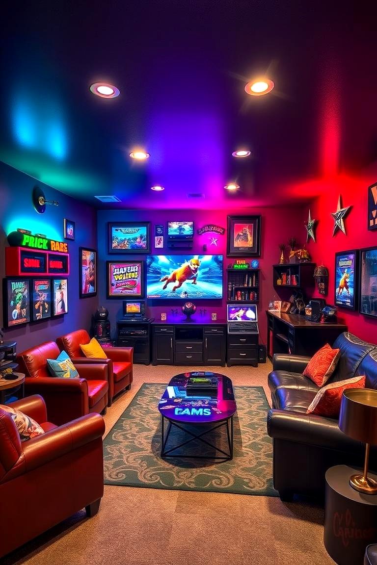 22 Basement Game Room Ideas for Endless Entertainment - Lost At E Minor