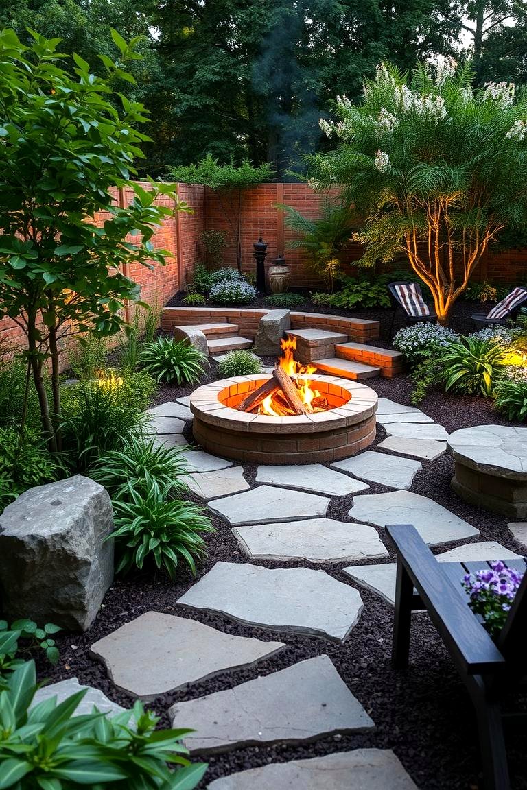 22 Brick Fire Pit Ideas for Year-Round Outdoor Gatherings - Lost At E Minor