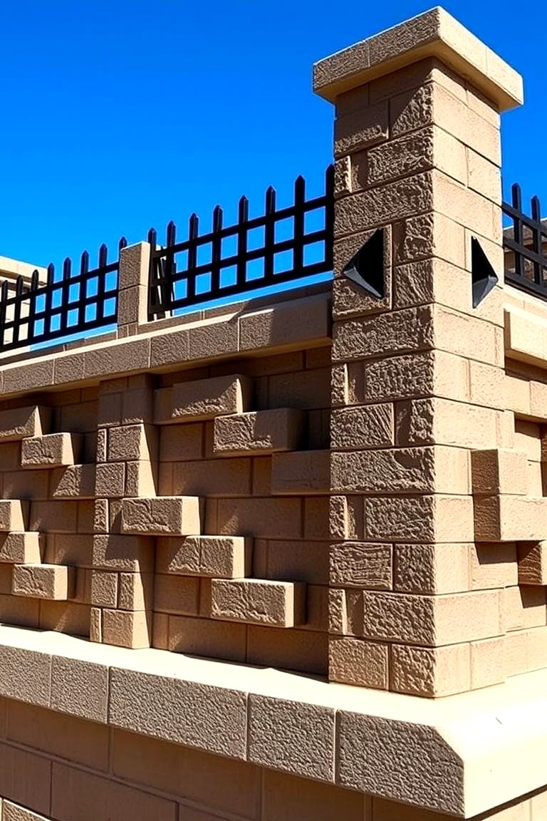 22 Cinder Block Fence Ideas for Durable Outdoor Design - Lost At E Minor