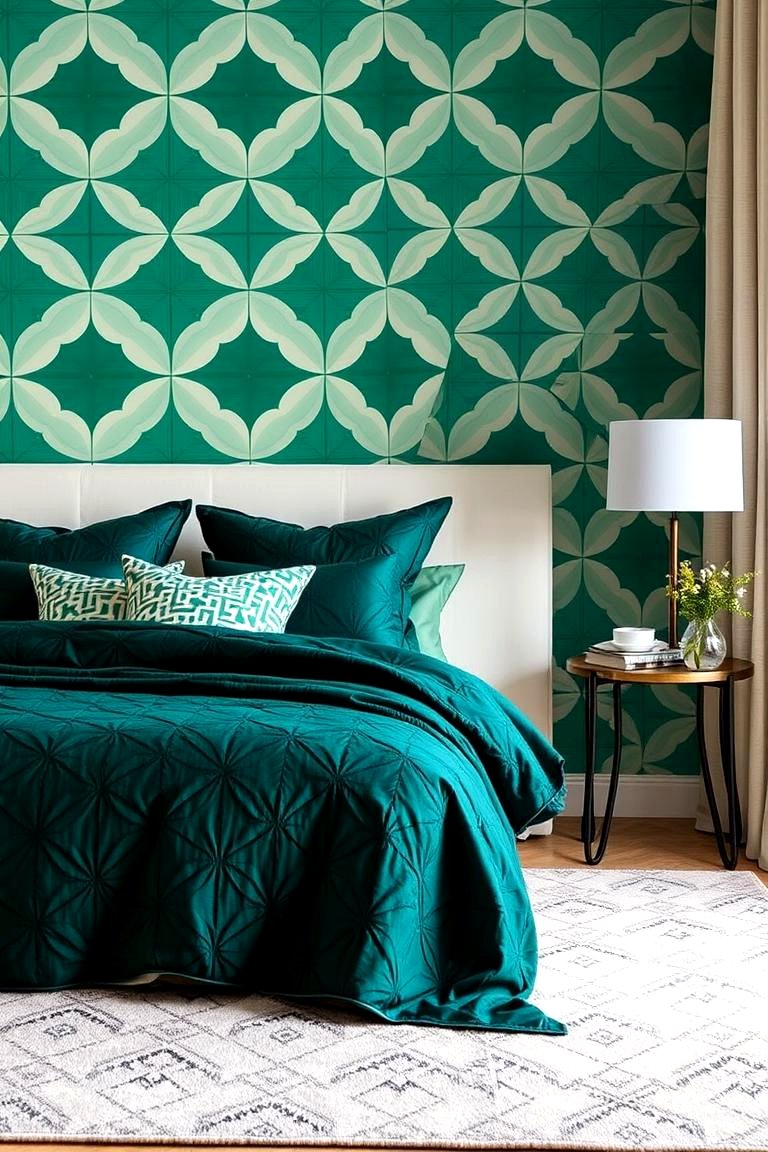22 Emerald Green Bedroom Ideas for Serene Sleep Retreats - Lost At E Minor