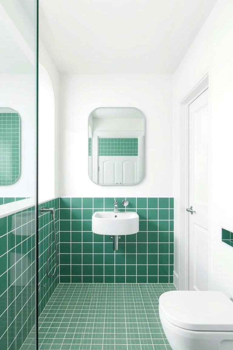 22 Green Bathroom Tile Ideas for Spa-Like Retreat Designs - Lost At E Minor