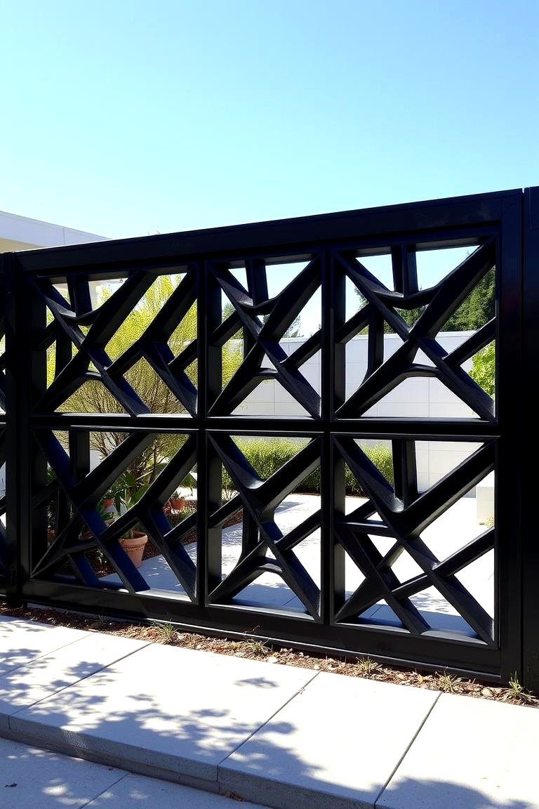 22 Striking Black Fence Designs for Outdoor Spaces - Lost At E Minor