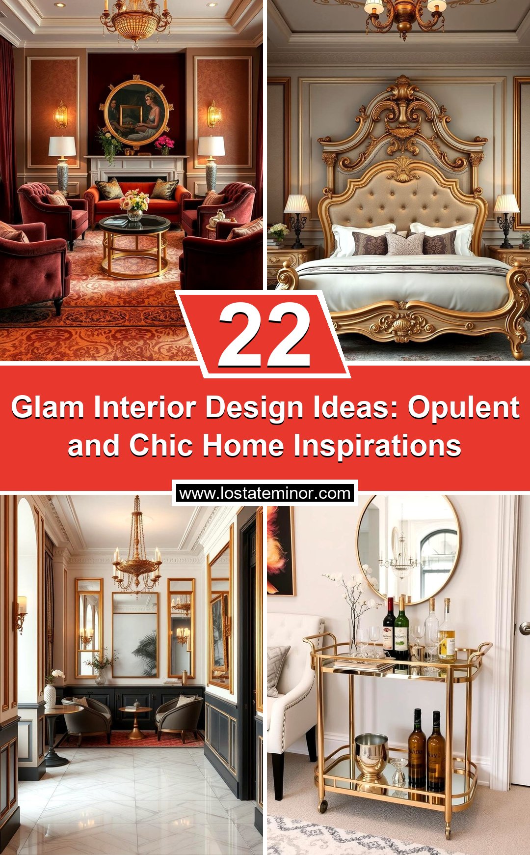 22 Glam Interior Design Ideas: Opulent & Chic Home Inspirations - Lost ...