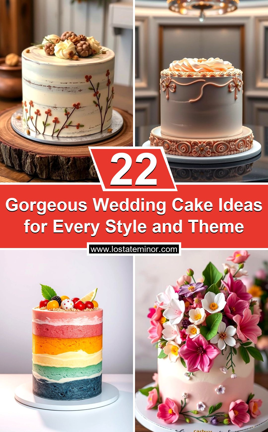 22 Gorgeous Wedding Cake Ideas for Every Style and Theme - Lost At E Minor
