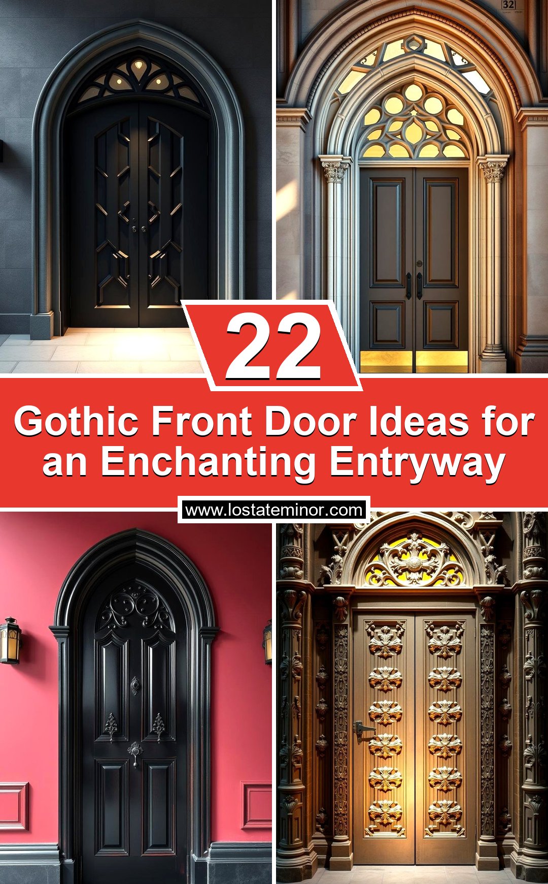 22 Gothic Front Door Ideas for an Enchanting Entryway - Lost At E Minor