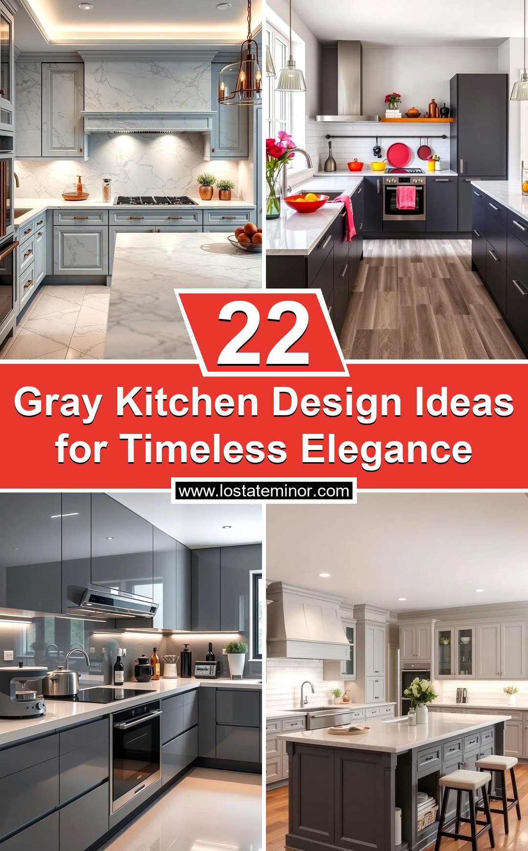 22 Gray Kitchen Design Ideas for Timeless Elegance - Lost At E Minor