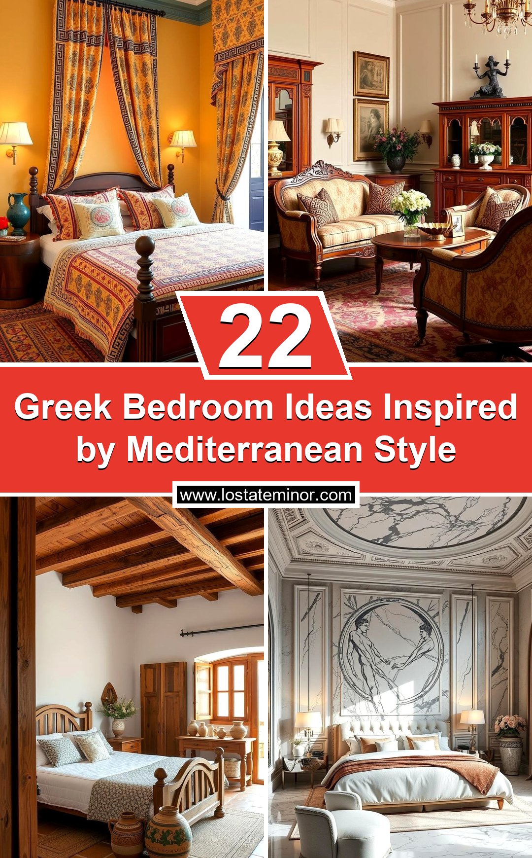 22 Greek Bedroom Ideas Inspired by Mediterranean Style - Lost At E Minor