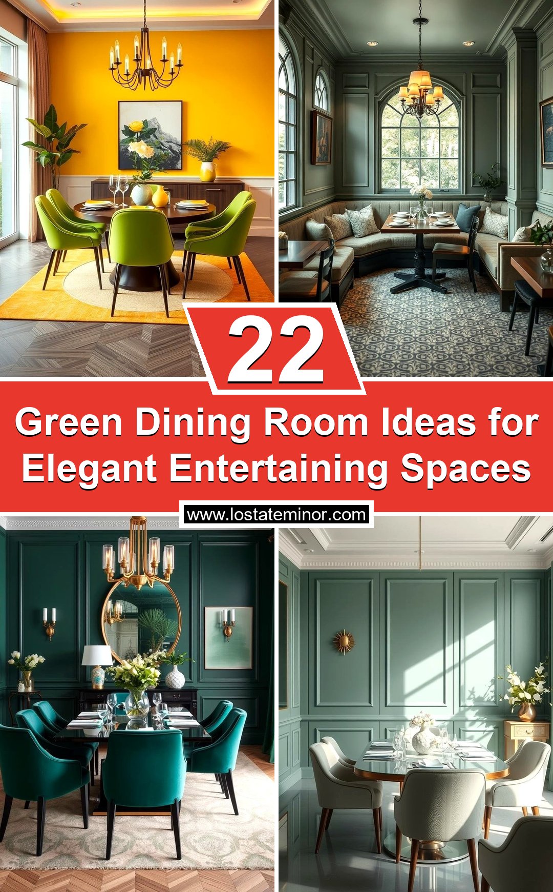 22 Green Dining Room Ideas for Elegant Entertaining Spaces - Lost At E ...