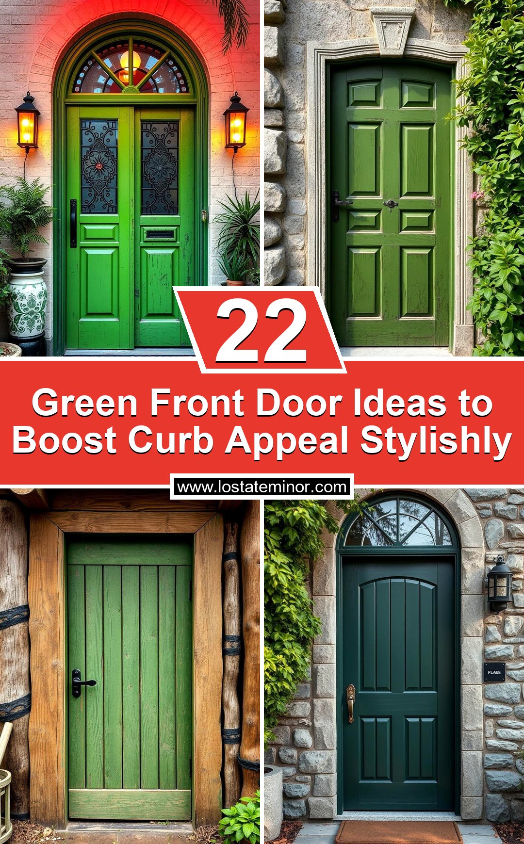 22 Green Front Door Ideas to Boost Curb Appeal Stylishly - Lost At E Minor