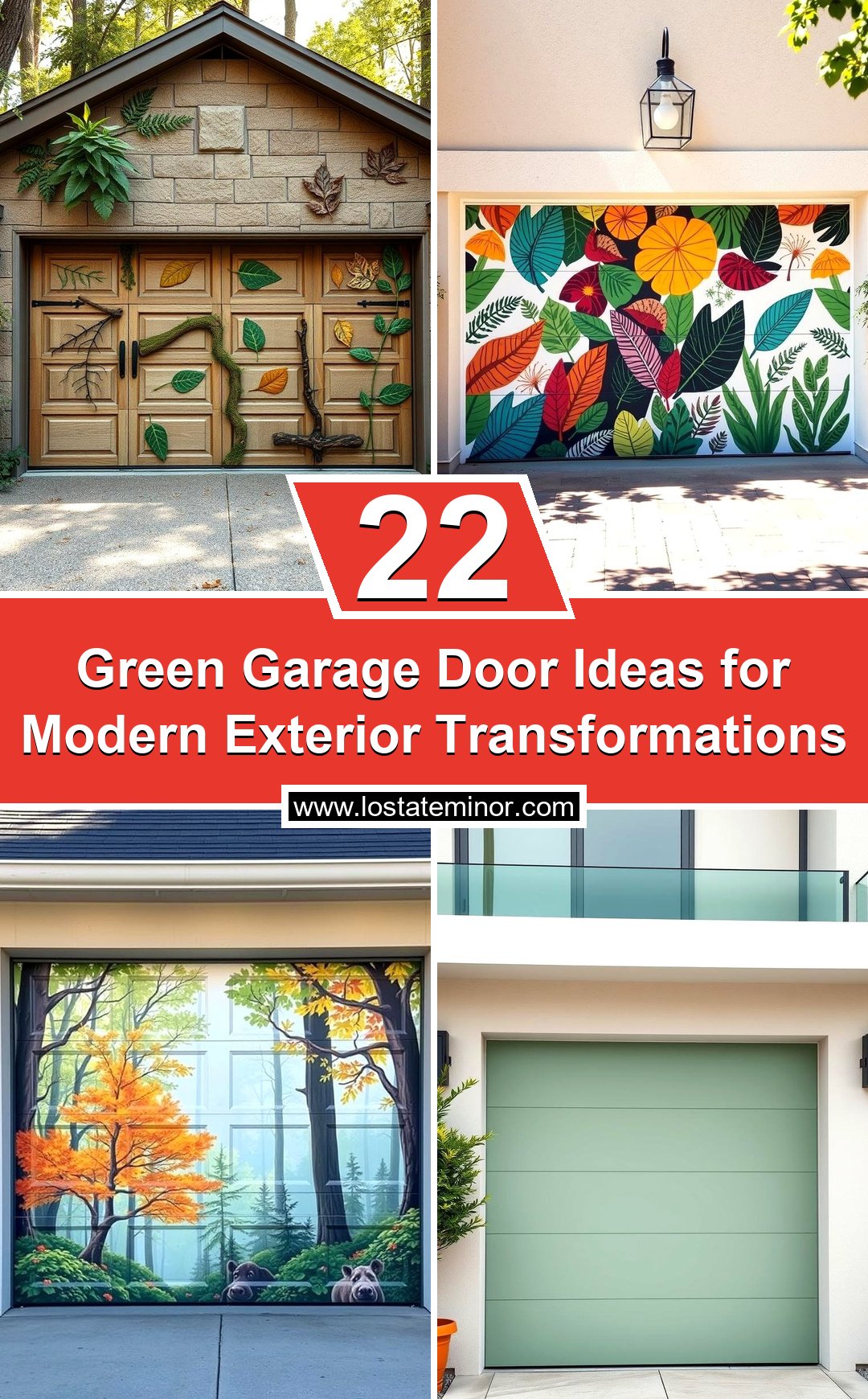 22 Green Garage Door Ideas for Modern Exterior Transformations - Lost ...