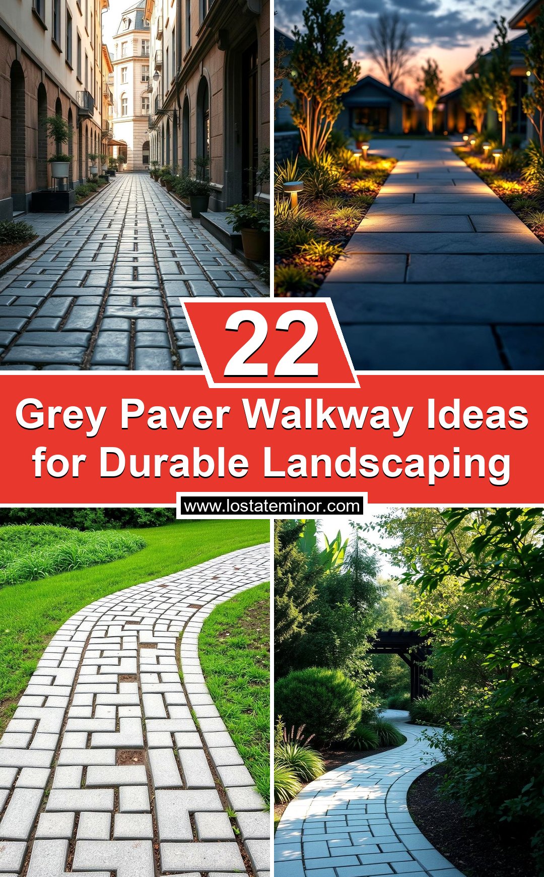 22 Grey Paver Walkway Ideas for Durable Landscaping - Lost At E Minor