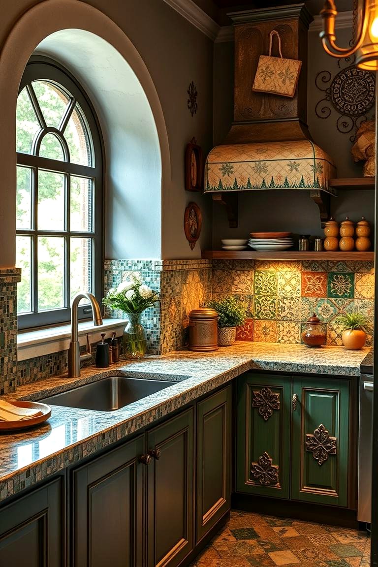 22 Fresh Kitchens With Green Countertops: Color Inspiration - Lost At E ...