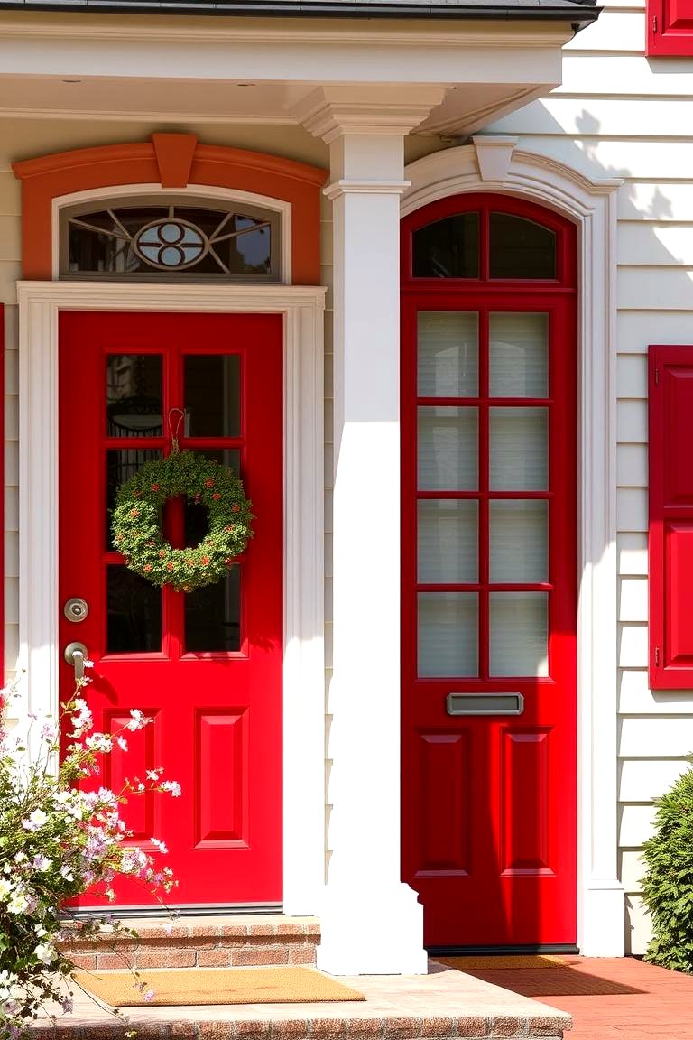 22 Red Home Exterior Design Ideas for Curb Appeal - Lost At E Minor